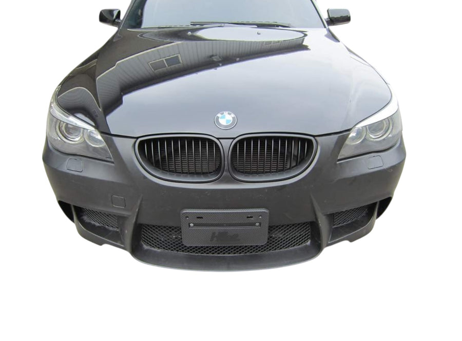 04-10 BMW E60 1M STYLE FRONT BUMPER COVER WITH FOGLIGHT COVER AND DELE ...