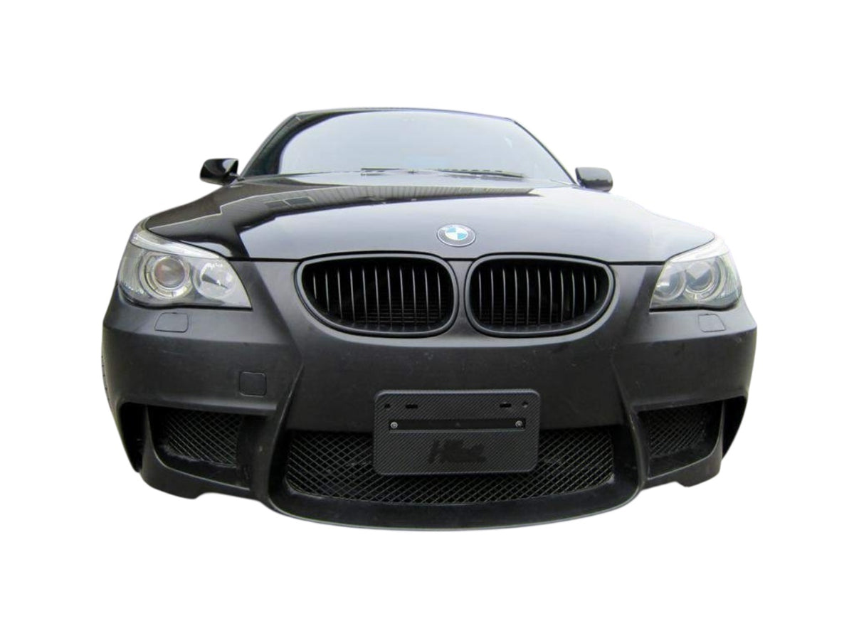 04-10 BMW E60 1M STYLE FRONT BUMPER COVER WITH FOGLIGHT COVER AND DELE ...
