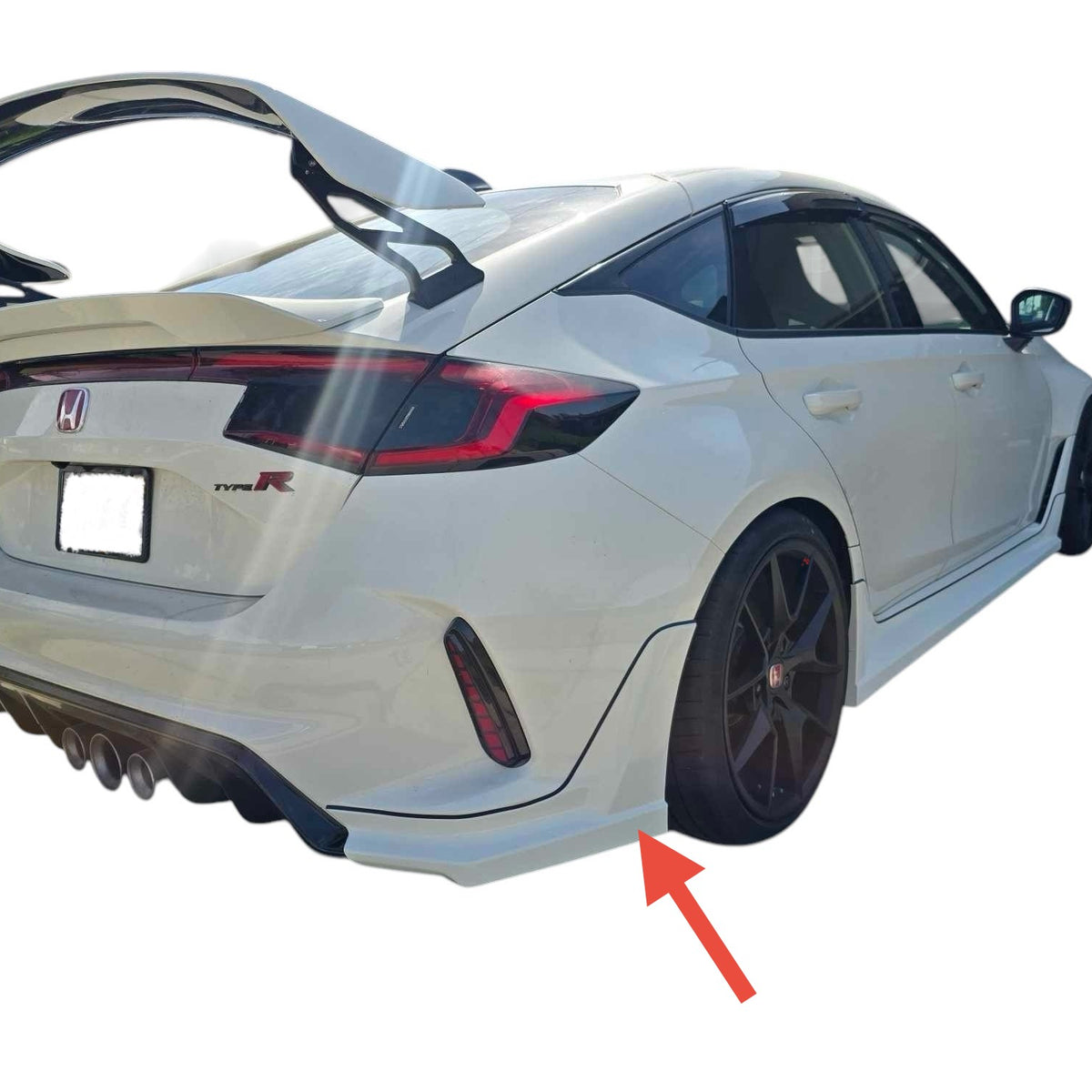 23-25 Honda Civic Type R (FL5) MU Style Rear Lip Plastic Unpaint – ABS ...