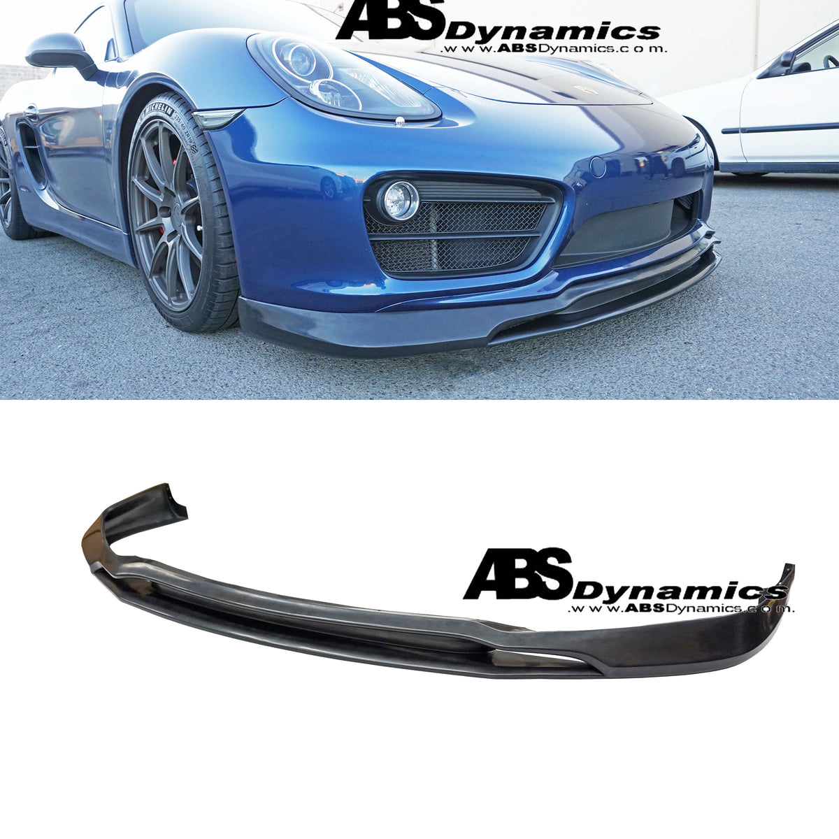 14-16 PORSCHE 981 CAYMAN/ CAYMAN S TA STYLE FRONT BUMPER LIP PU UNPAIN ...