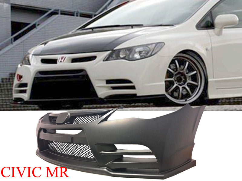 06-11 HONDA CIVIC FD1 4DR JDM M&M MR FRONT BUMPER COVER PP PLASTIC ...