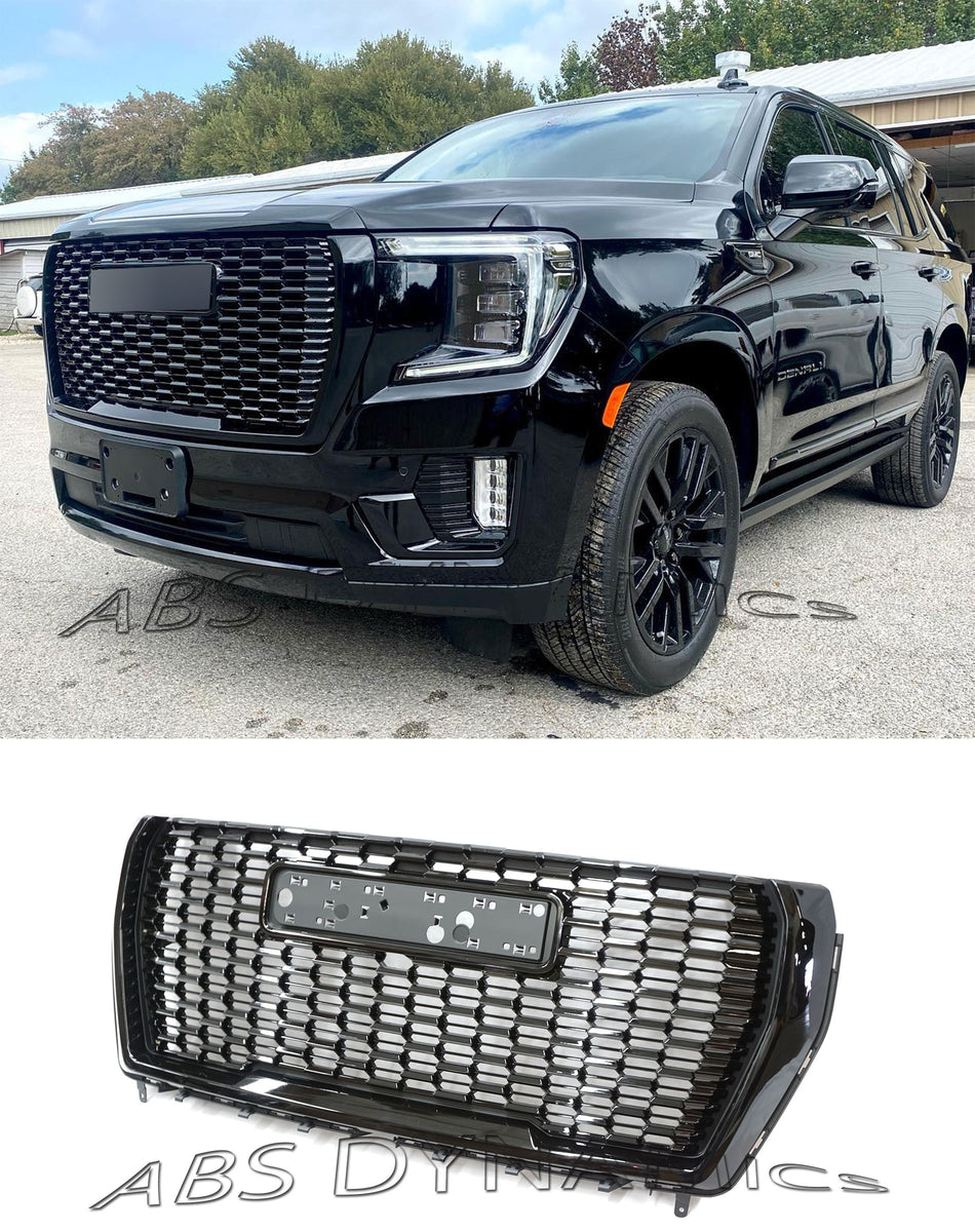 21-23 GMC Yukon / Yukon XL DL-Style Front Grille (Gloss Black) – ABS ...